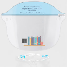 Business Employee Schools Teachers Logo Custom Face Shield | Zazzle