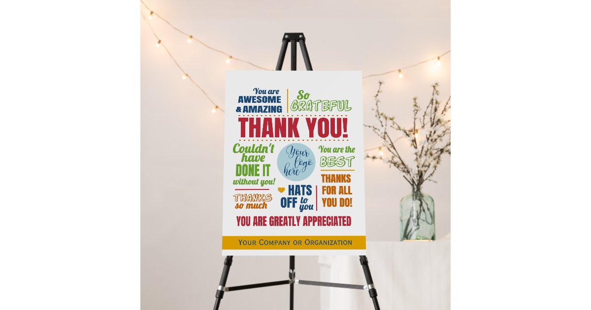 Business Employee Thank You Appreciation Foam Board | Zazzle