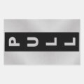 Business Entrance Exit Pull Door Rectangular Sticker | Zazzle