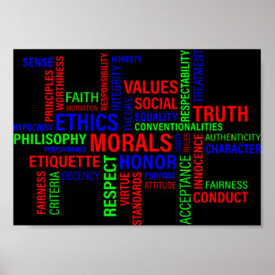 Ethics Posters & Prints | Zazzle