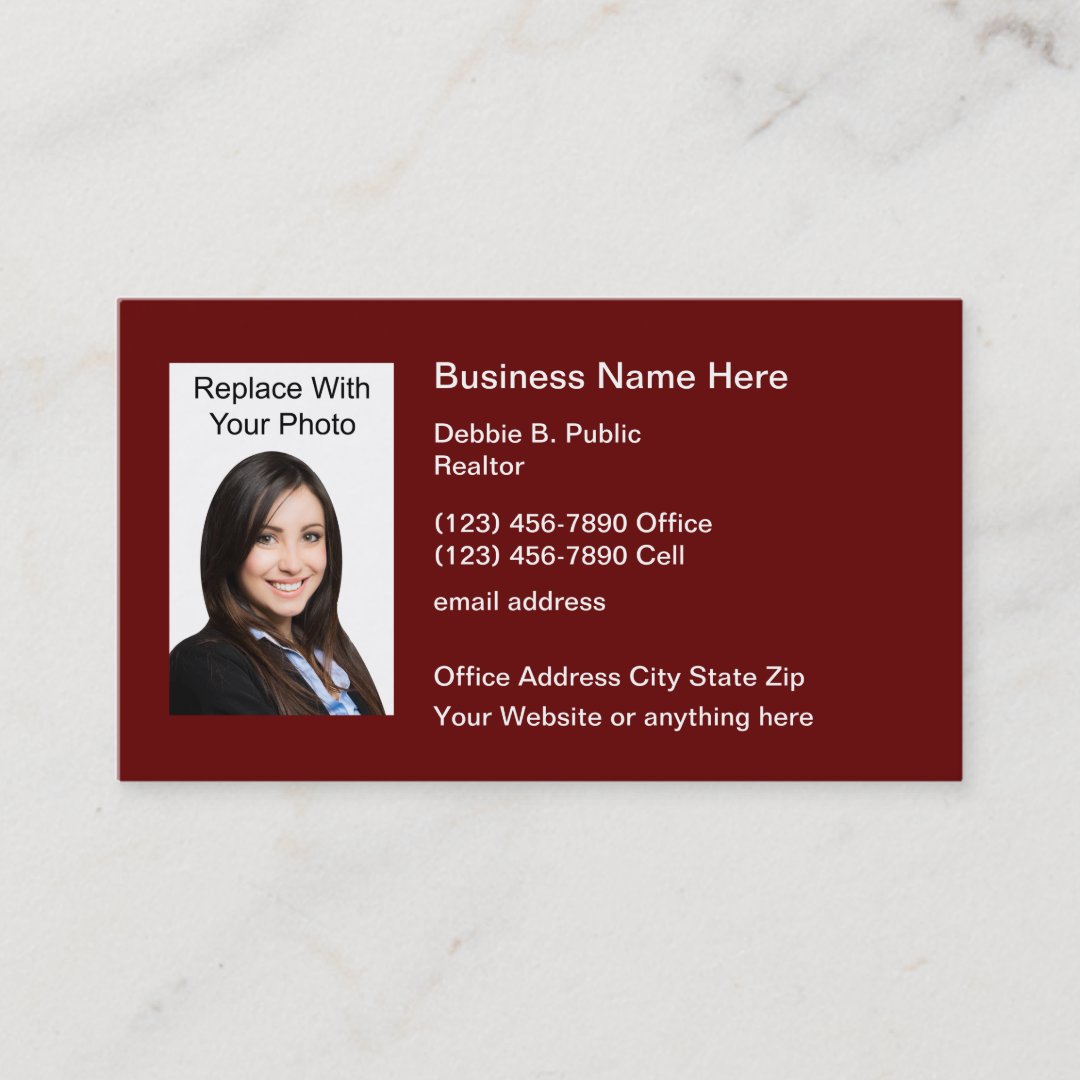 Business Executive Photo Template Business Card | Zazzle