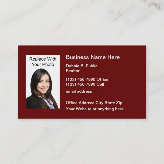 Business Executive Photo Template Business Card | Zazzle