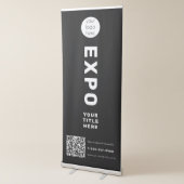 Business Expo Trade Fair Show Conference QR Code Retractable Banner ...