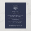 Business Flyer | Navy Blue Logo Advertising Flyers | Zazzle