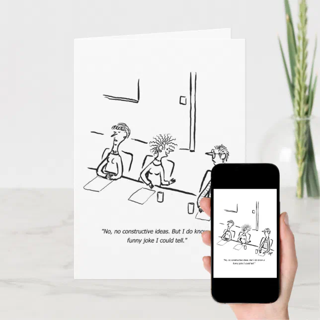 Business funny joke greeting card | Zazzle