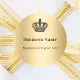 Business gold royal crown classic round sticker | Zazzle