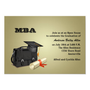 Mba Graduation Invitations | Zazzle