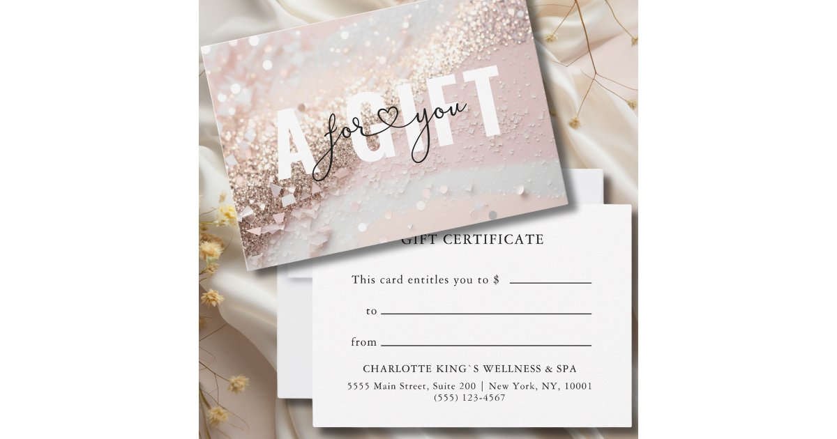 BUSINESS GRANT CERTIFICATE | GLITTER | Zazzle