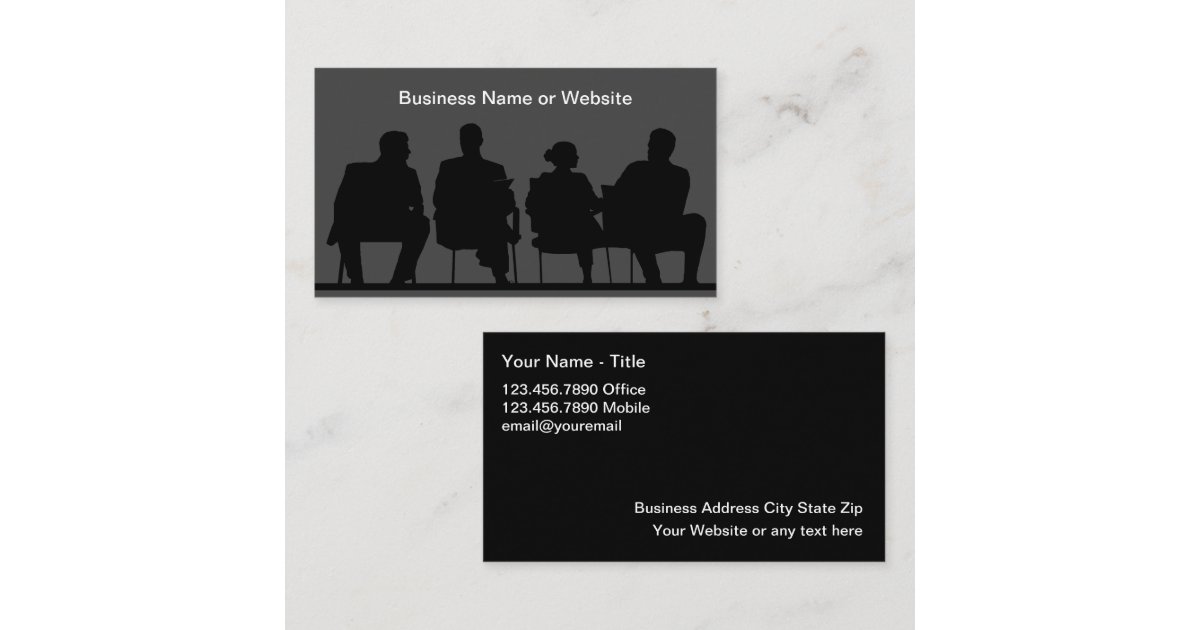 Business Human Resources Employment Business Cards | Zazzle