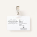Business ID Logo | Attorney at Court White Badge | Zazzle