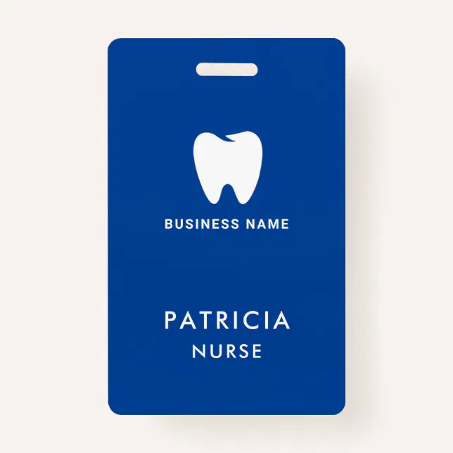 Business ID Logo | Modern Custom Employee Staff Badge | Zazzle