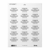 Business Ingredient List Jars Bottles on White Label | Zazzle