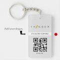 Business keychains minimalist clean simple logo gr | Zazzle
