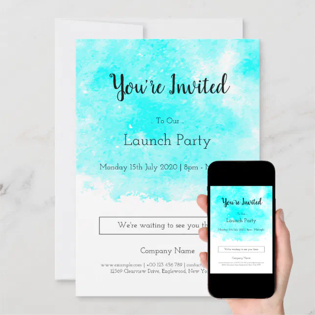Business launch party invitation templates | Zazzle
