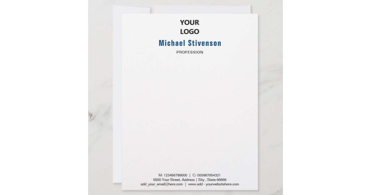 Business Letterhead Template Design Your Own | Zazzle