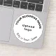 Business Location on White Round Vinyl Sticker | Zazzle
