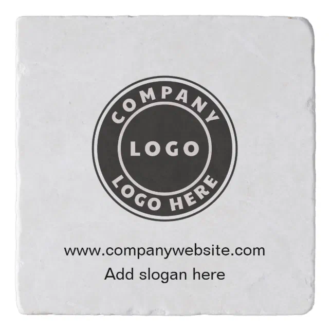Business Logo and Company Website Custom Trivet | Zazzle