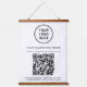 Business Logo and QR Code Hanging Tapestry | Zazzle