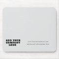 Business Logo and Website Company Swag Custom Mouse Pad | Zazzle