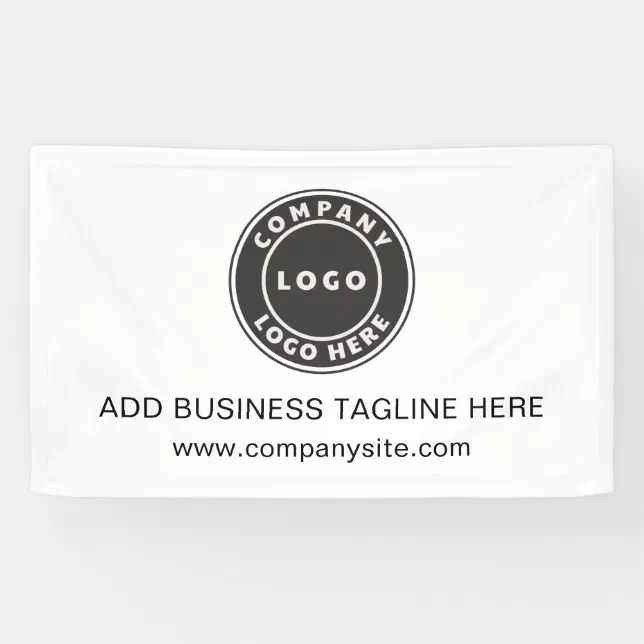 Business Logo and Website Custom Company Banner | Zazzle