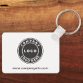 Business Logo and Website Custom Company Keychain | Zazzle