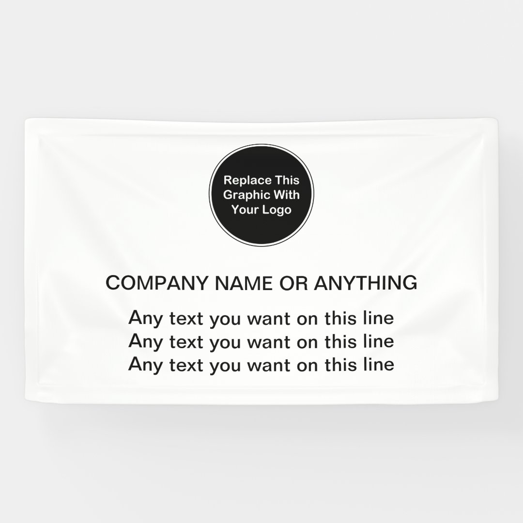Business Logo Banner Template | Zazzle