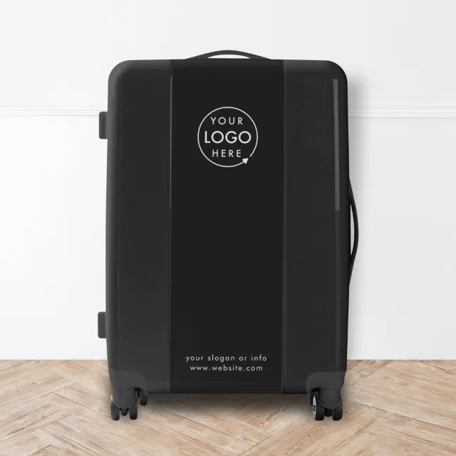 Business Logo | Black Modern Professional Luggage | Zazzle