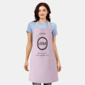 Business Logo | Blush Pink Employee Staff Name Apron | Zazzle