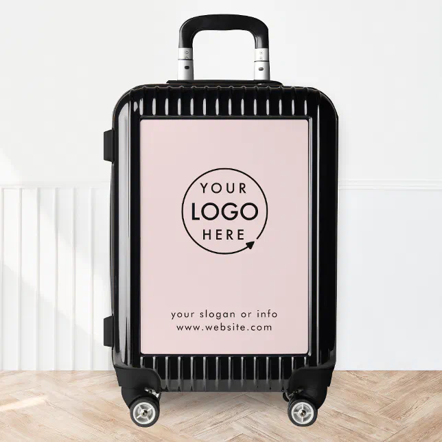 Business Logo | Blush Pink Modern Professional Luggage | Zazzle