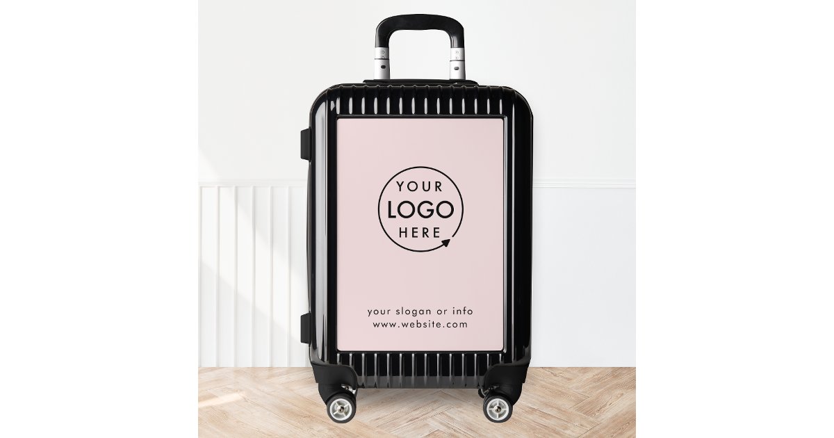 Business Logo | Blush Pink Modern Professional Luggage | Zazzle