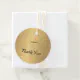 Business Logo Company Circle Gold Hang Tags | Zazzle
