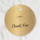 Business Logo Company Circle Gold Hang Tags | Zazzle