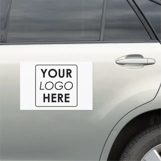 Business Logo Company Modern Minimal Car Magnet | Zazzle