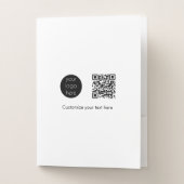 Business Logo Company Presentation QR Code Text | Zazzle