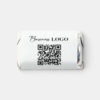 Business Logo Company Promotional QR Code Hershey's Miniatures | Zazzle