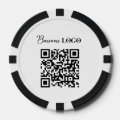 Business Logo Company Promotional QR Code Poker Chips | Zazzle
