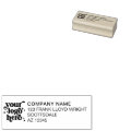 Business Logo Company Return Address Rubber Stamp | Zazzle