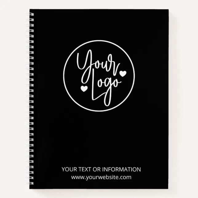 Business Logo Corporate Company Minimalist Notebook | Zazzle