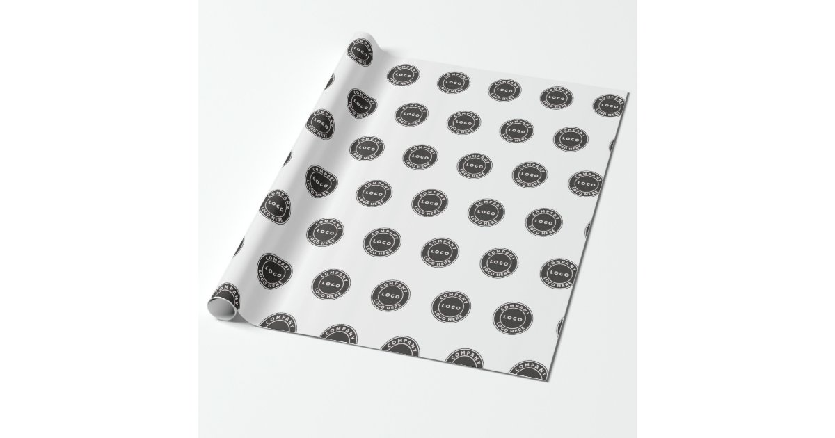 Business Logo Custom Company Employee Wrapping Paper | Zazzle