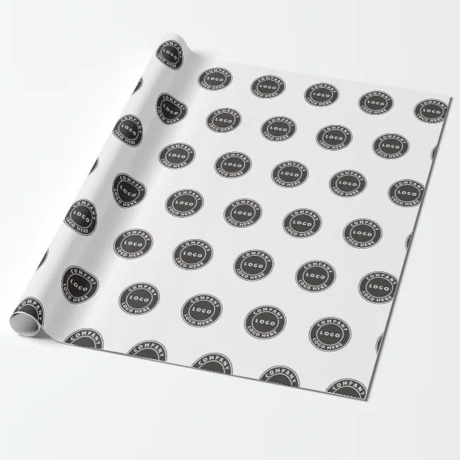 Business Logo Custom Company Employee Wrapping Paper | Zazzle