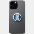 Business Logo Custom Company Photo PopSocket | Zazzle