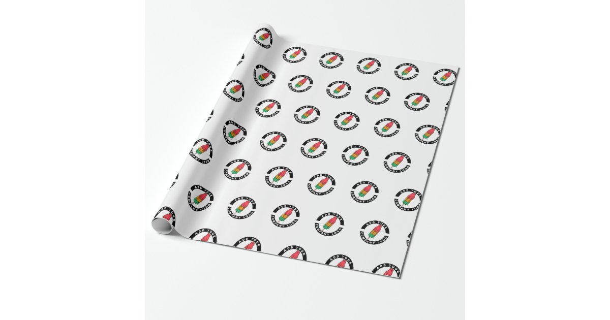 Business Logo Custom Corporate Annual Event Wrapping Paper | Zazzle