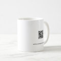 Business logo Custom QR code website professional Coffee Mug | Zazzle