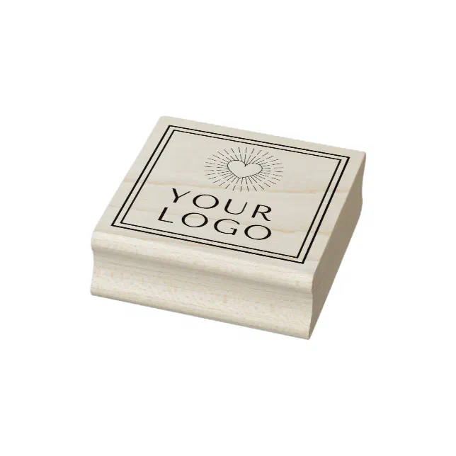 Business Logo Custom Rubber Stamp | Zazzle