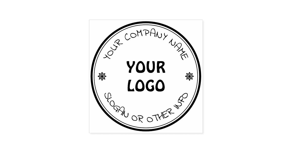 Business Logo Custom Self-inking Stamp | Zazzle