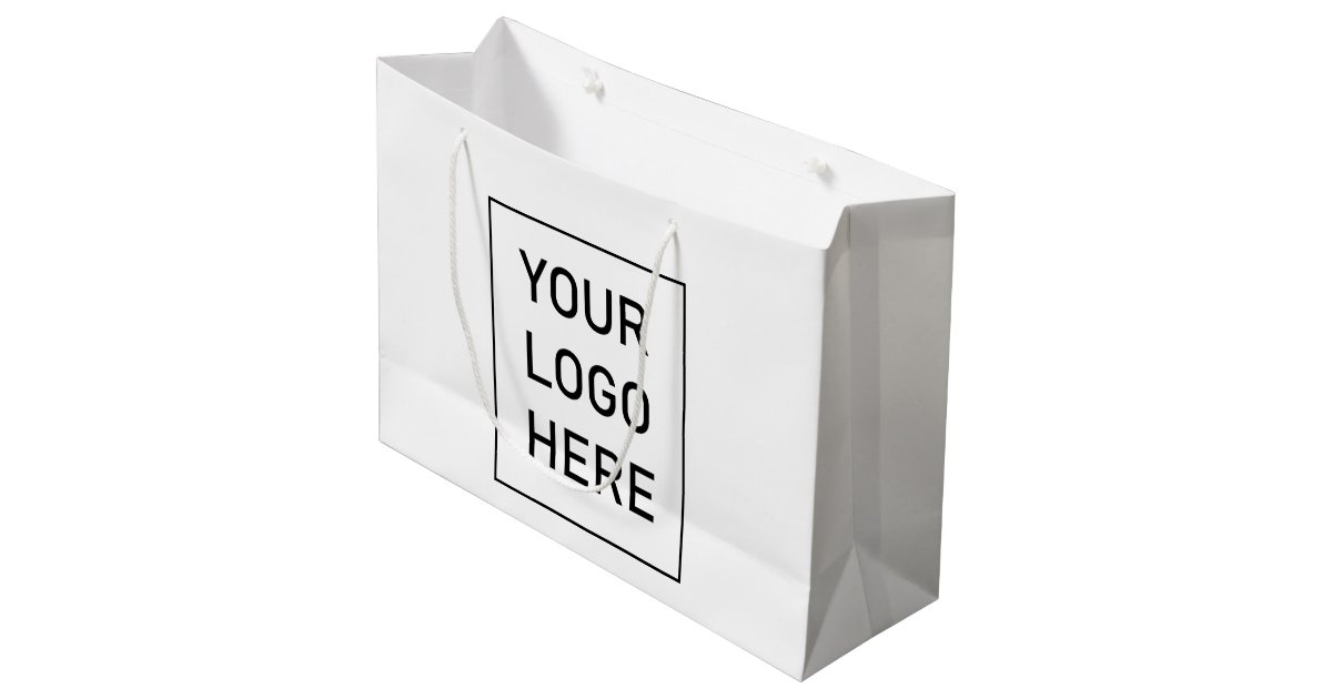 Business Logo | Custom shopping bags with logo | Zazzle