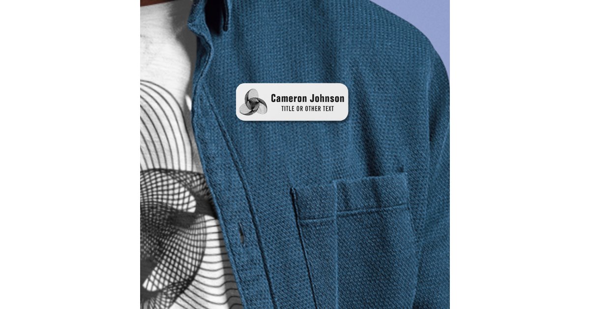 Business logo Employee Magnetic badge Name tag | Zazzle