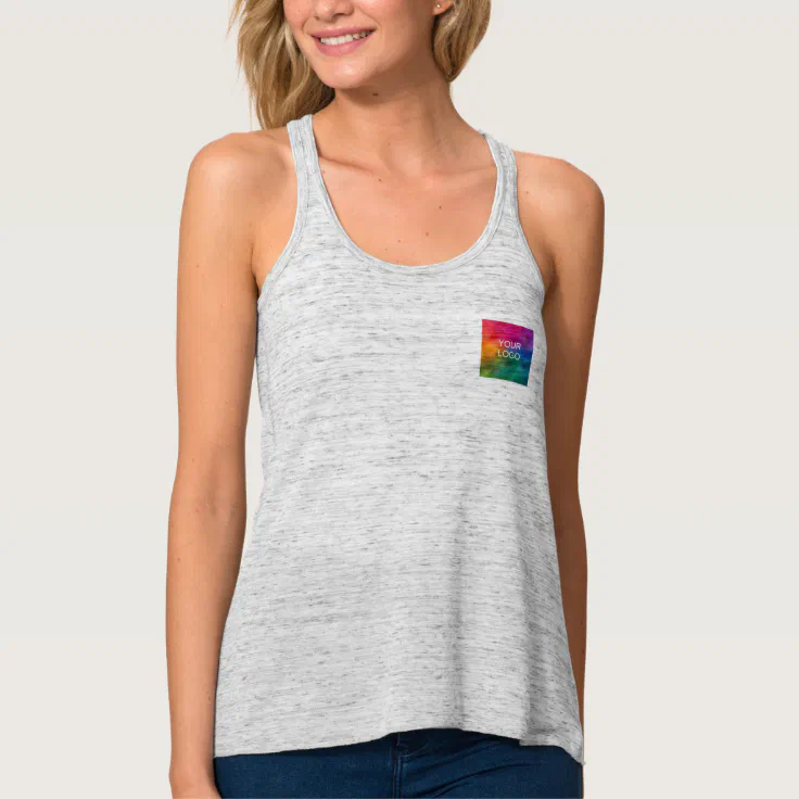 Business Logo Employee Women's Double Sided Tank Top | Zazzle