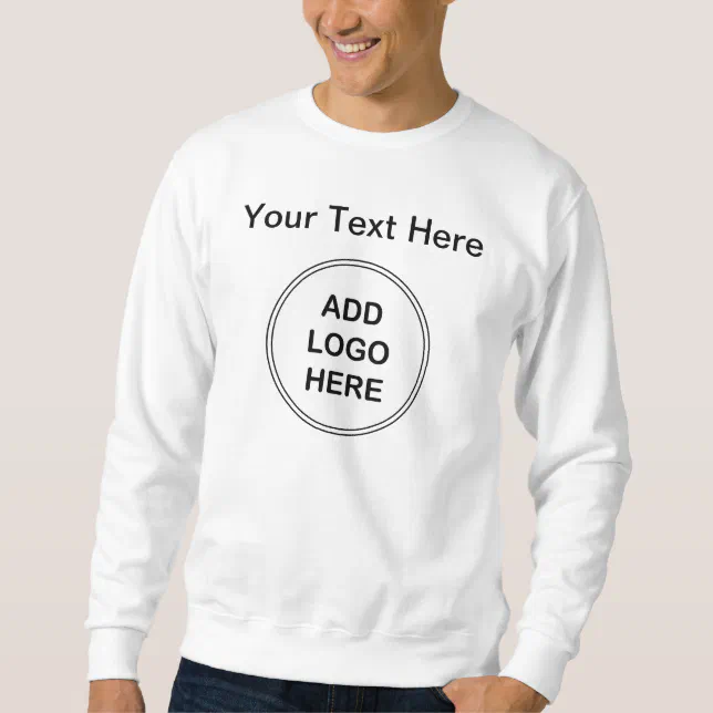 Business Logo Employee Work Sweatshirts | Zazzle