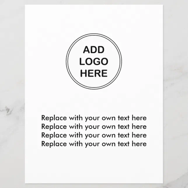 Business Logo Flyer Template | Zazzle